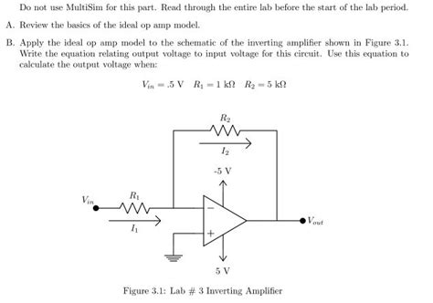 Solved Do Not Use Multisim For This Part Read Through The Chegg