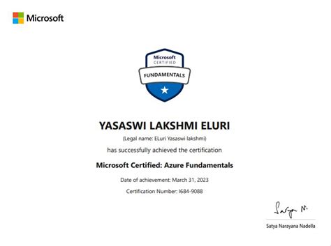 Yasaswi Lakshmi Eluri On Linkedin Azurefundamentals