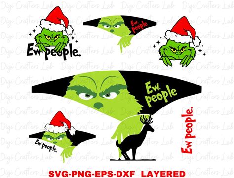 Ew People Grinch Svg Funny Grinch Svg Layered Grinch Svg Layers Grinch
