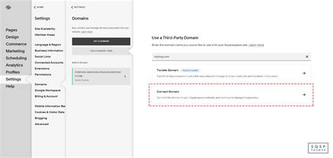 How To Connect A Squarespace Site To A Third Party Domain Sqspthemescom
