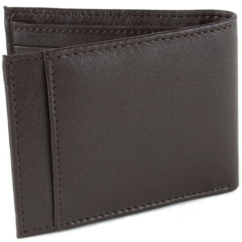 Rfid Blocking Hammer Anvil Mens Leather Front Pocket Wallet Thin