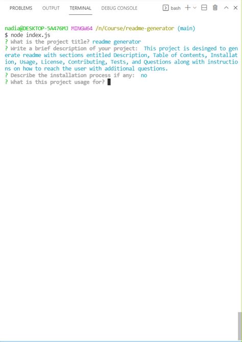 Github Nadiamansuri Readme Generator