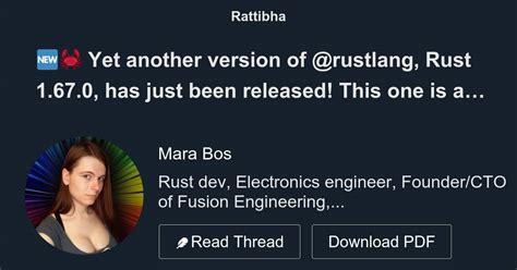 🆕🦀 Yet Another Version Of Rustlang Rust 1670 Has Just Been