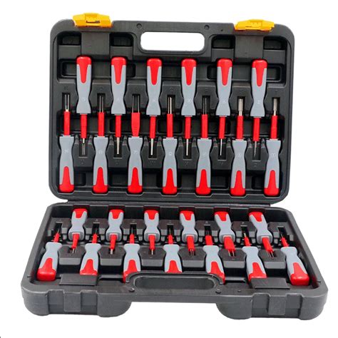 자동차 배선 커넥터 핀 릴리스 추출기 크림프 터미널 제거 도구 키트 터미널 제거 바늘 견인기 26 피스 Aliexpress