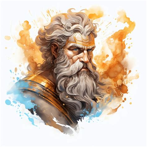 Premium AI Image The God Zeus Illustration Illustration