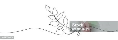 나무 잎 라인 아트입니다 열대 잎 한 줄 그리기 열대 야자수 잎의 연속 선 그리기 단 하나 1 선 이국적인 야자수 잎 외곽선