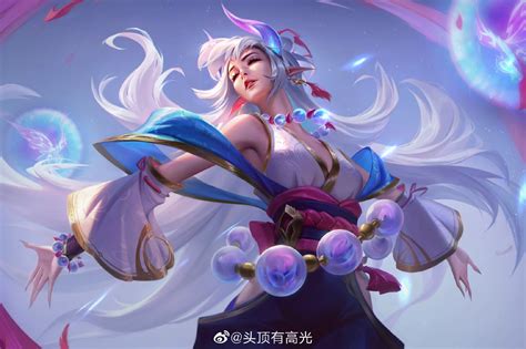 头顶有高光 Spirit Blossom Syndra Lol league of legends Game concept art League of legends