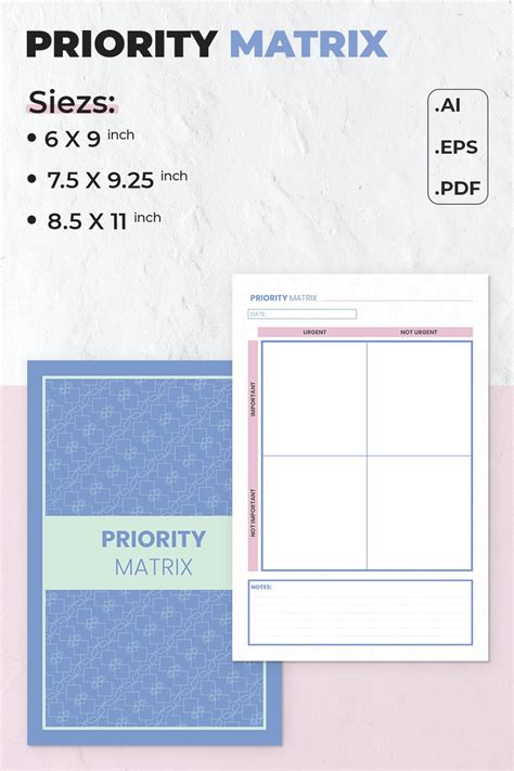 Priority Matrix Planner Template