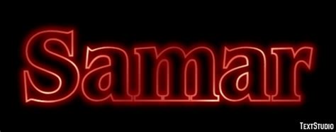 Samar Text Effect And Logo Design Name