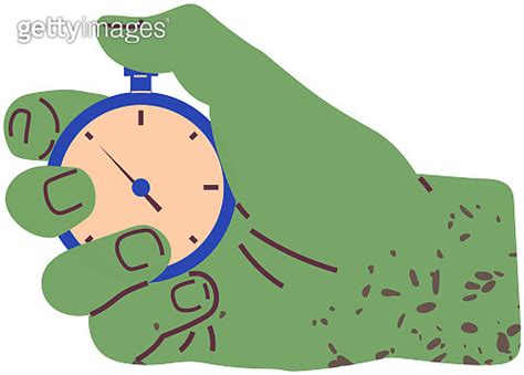 Hand Holds Stopwatch Counts Minutes Time Spent Reporting Watch With