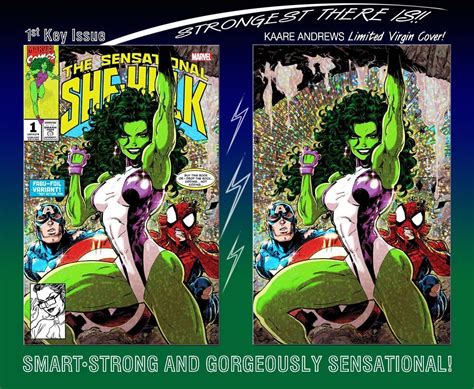 SENSATION SHE HULK 1 WoW Foil 2PK VARIANT SET New Avenger Peter