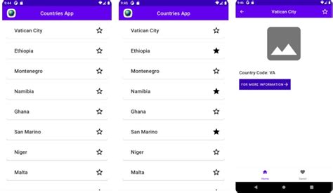 A Simple App For Android Displaying Countries From Geodb Cities Api