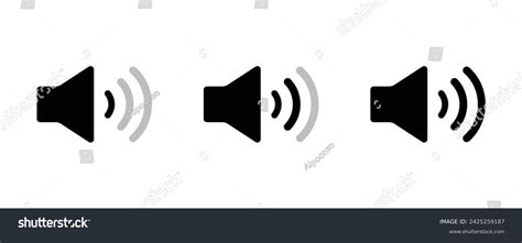 Vector Volume Level Icons Illustration Stock Vector Royalty Free