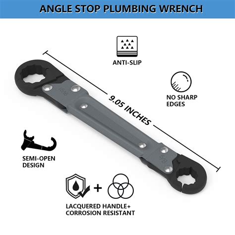 Holdly Plumbing Tools Angle Stop Wrench Professional Plumber Tools For Installing
