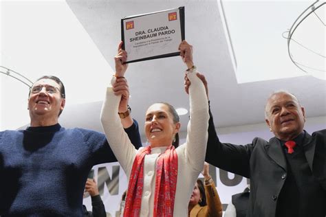 Sheinbaum Recibe Constancia Como Candidata A La Presidencia Por El Pt
