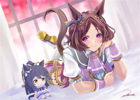 Narita Brian And Sakura Laurel Umamusume Drawn By Yumibakamameme