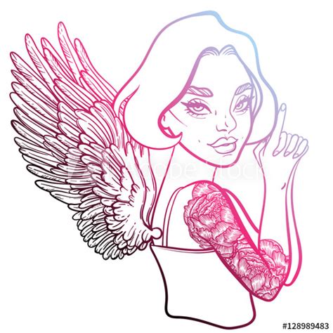 Sexy Angel Vector At Vectorified Com Collection Of Sexy Angel Vector Free For Personal Use