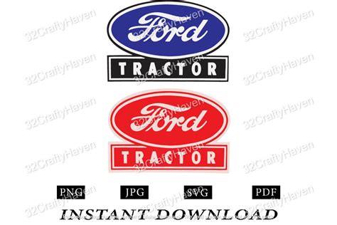 Ford Tractor Logo Bundle Instant Download Print Cut Template High