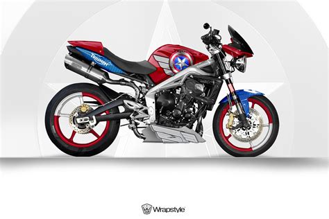 Triumph Captain America Design Wrapstyle