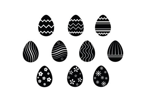 Free Easter Eggs Silhouette Vector 144941 Vector Art At Vecteezy