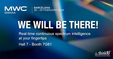 Join Us At MWC Booth G Feb ThinkRF