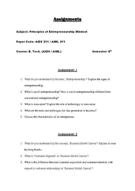 Assignments PEM Its Assignments To Practice The Subject Assignments Subject Principles Of