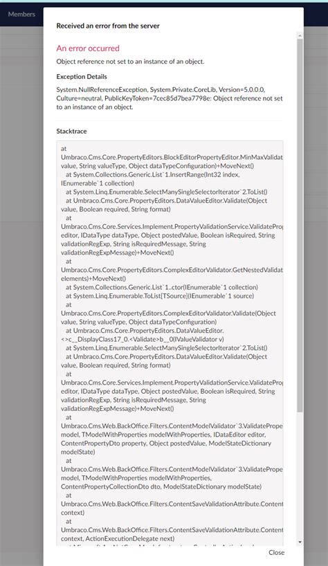 Blocklist Editor Validation Error · Issue 11190 · Umbracoumbraco Cms