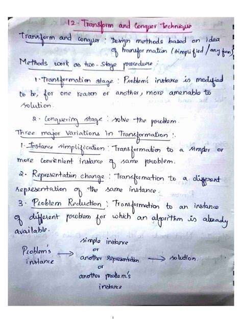 Transform And Conquer Pdf