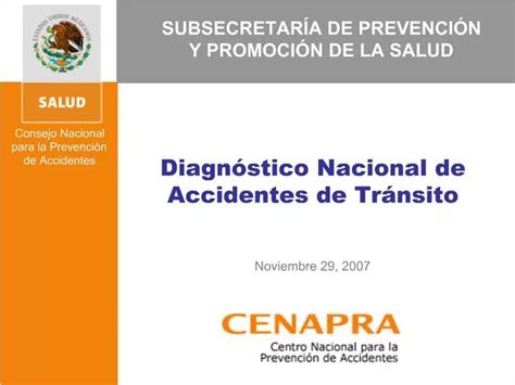 Ppt Consejo Nacional Para La Prevenci N De Accidentes Powerpoint