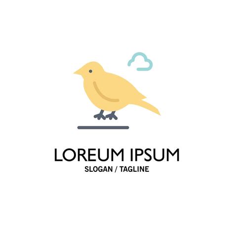 bird british small sparrow business logo template flat color 13139688