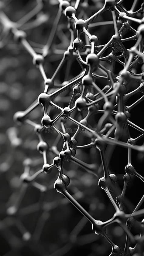 Viewed Through An Electron Microscope Black Nanotech Lattice Hardens