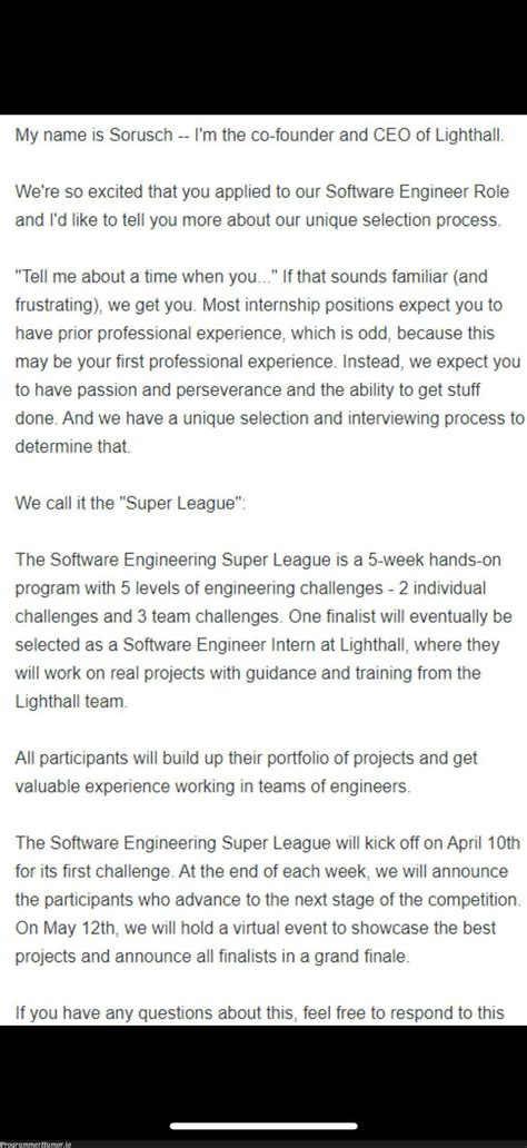 Software Engineering Internship ·