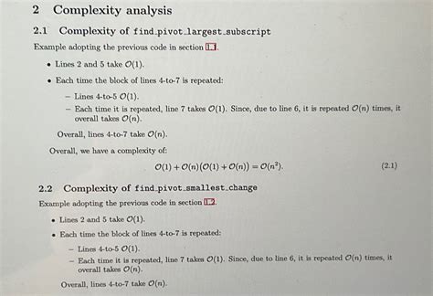 Solved 2 ﻿complexity Analysis2 1 ﻿complexity Of