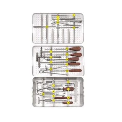 Instrument Set For Anterior Thoracic And Anterior Thoracolumbar Plate