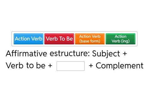 Estructures Complete The Sentence