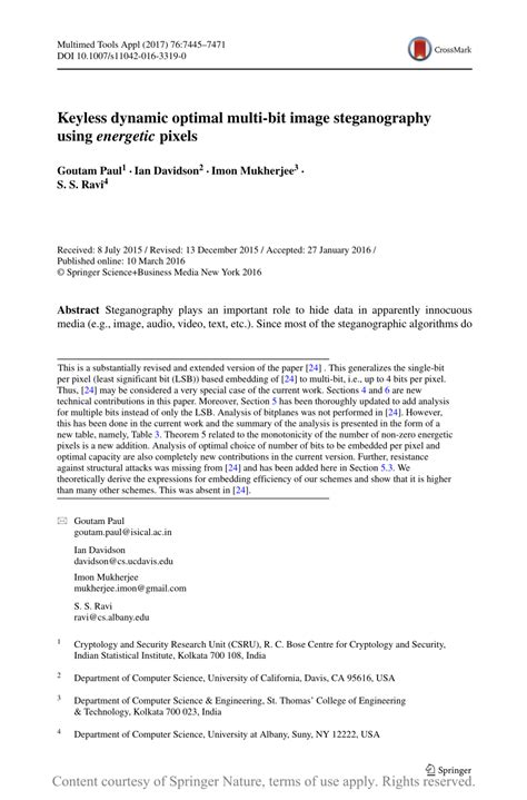 Keyless Dynamic Optimal Multi Bit Image Steganography Using Energetic