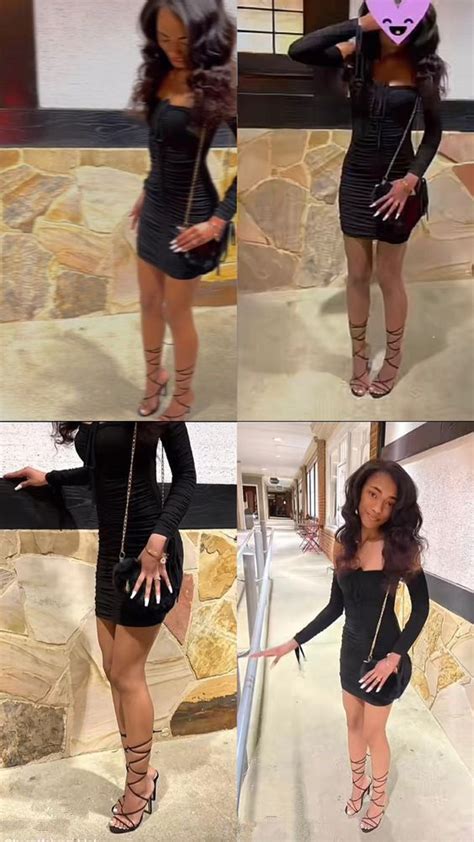 Black Bodycon Dress Short Sexy Party Dress With Long Sleeves Cc321
