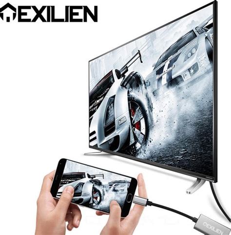Exilien Usb C Naar Hdmi Adapter Ondersteunt 4k 30hz Converter