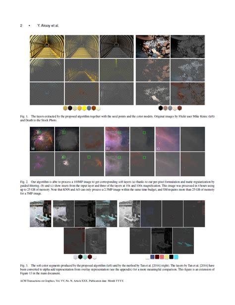 Unmixing Based Soft Color Segmentation For Image Manipulation Yağız Aksoy