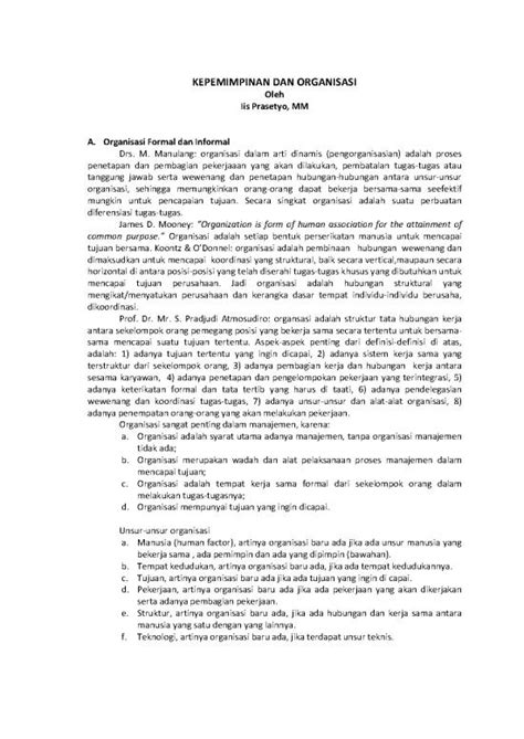 Kepemimpinan Dan Organisasi