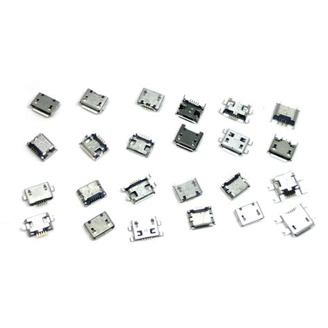 60pcs Lot 5 Pin Smt Socket Connector Micro Usb Type B Female Placement