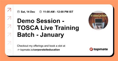 Abhishek Singh On Linkedin Exciting News 🚀 Live Tosca Training Is