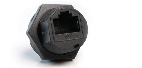 Ip68 Rated Panel Mount Rj45 Ethernet Connectors
