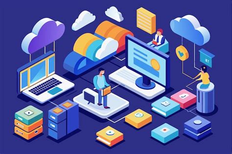 A Detailed Illustration Showcases Customizable Cloud Sync Features