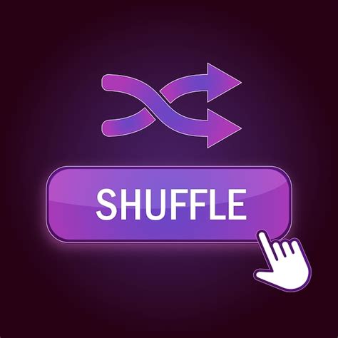 Premium Vector Shuffle Button