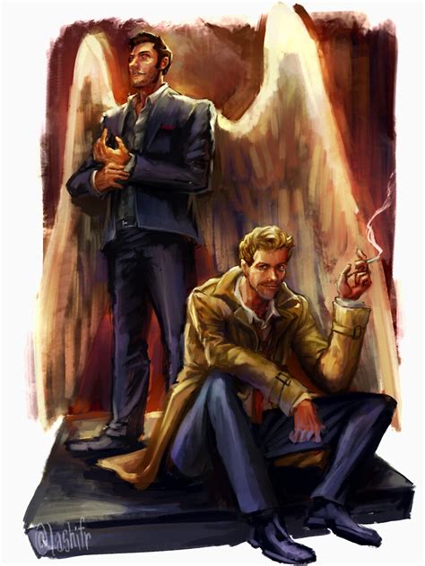 Lucifer And John Constantine T Shirt By Lashifr Redbubble
