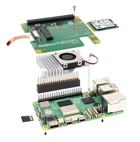 official raspberry pi pcie to m 2 hat designed for raspberry pi 5 hat standard supports