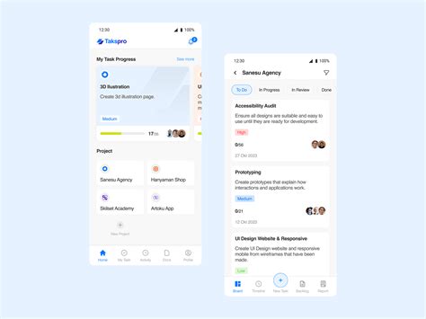 Project Management Mobile Taskpro 📊 By Irfan Kurniawan On Dribbble