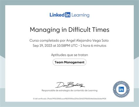 Angel Alejandro Vega Soto On Linkedin Certificate Of Completion