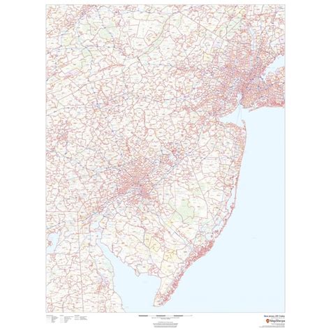 New Jersey Zip Code Map